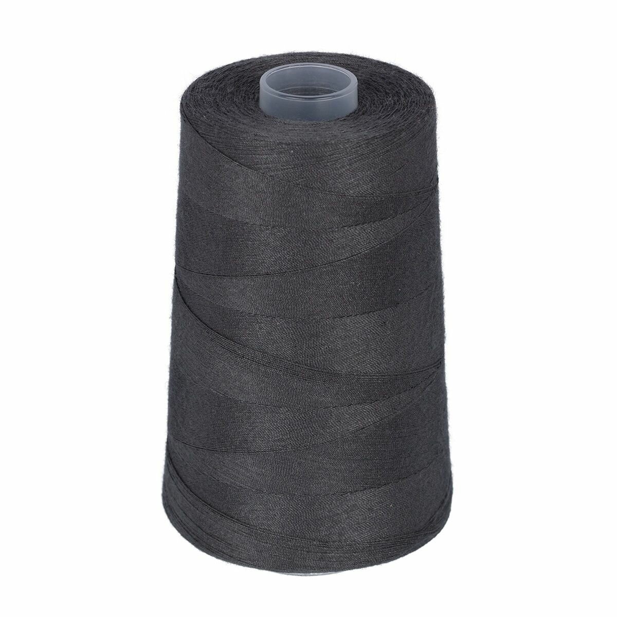 Швейные нитки ПНК им. Кирова армированные 70 лл, 2500 м, цвет №6812, 101 темно-серый