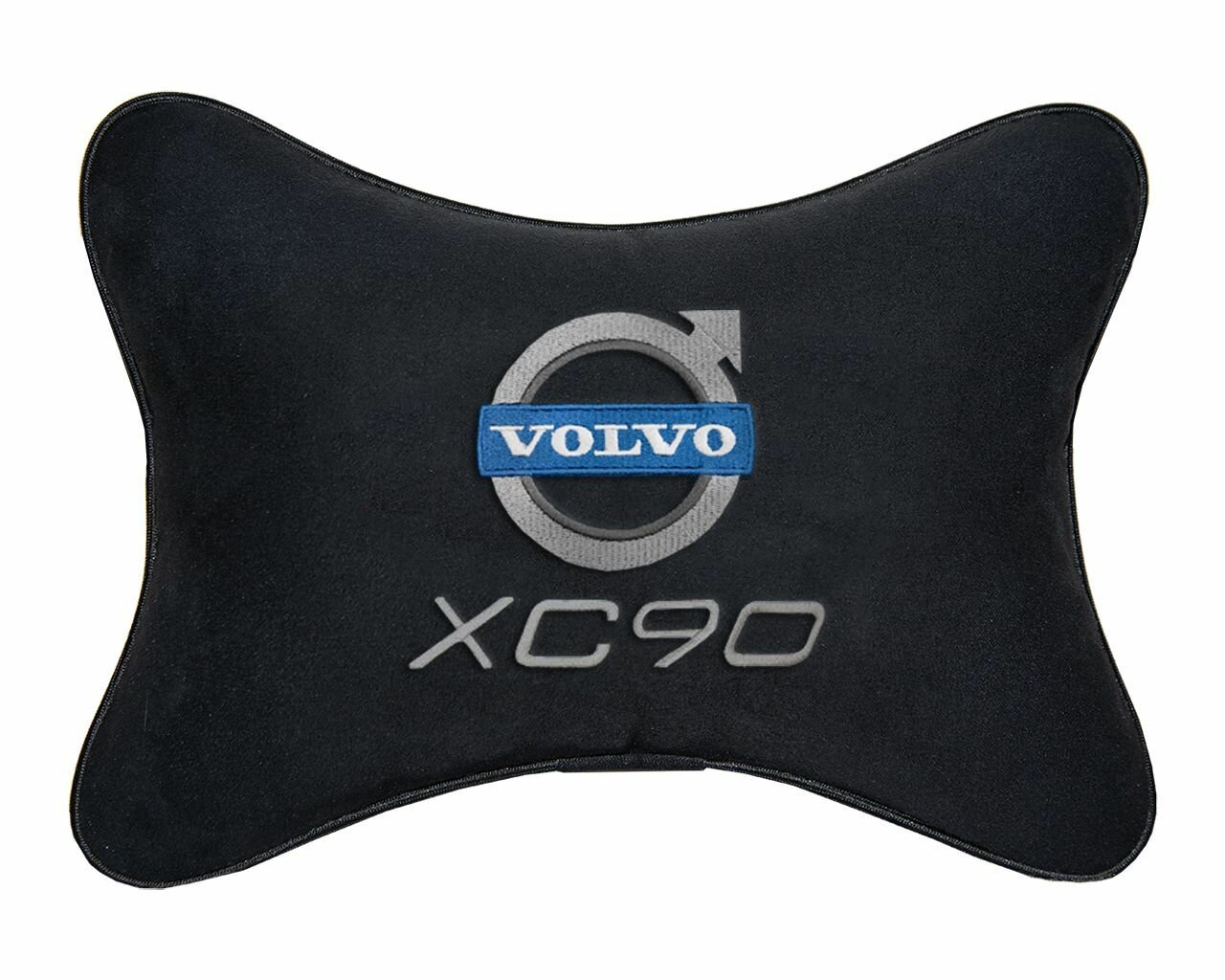 Подушка на подголовник автомобильная черная алькантара Volvo XC90