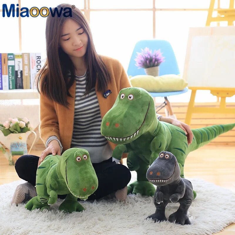 Мягкая игрушка динозавр MIAOOWA 40 см, Зелёный, 40cm