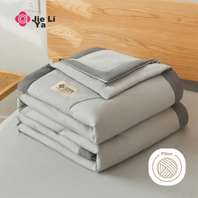 Grace A-Class Fabric Fiber Quilt, Air Conditioning Summer Cool Quilt, 200*230cm, Gray
