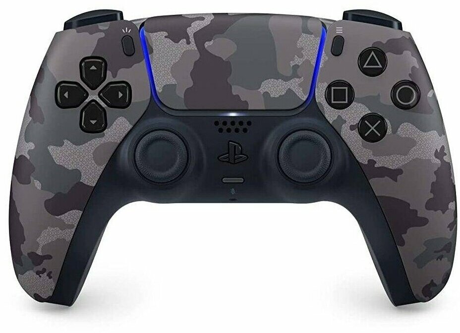 Геймпад Sony DualSense, серый камуфляж(gray camouflage), 1 шт.
