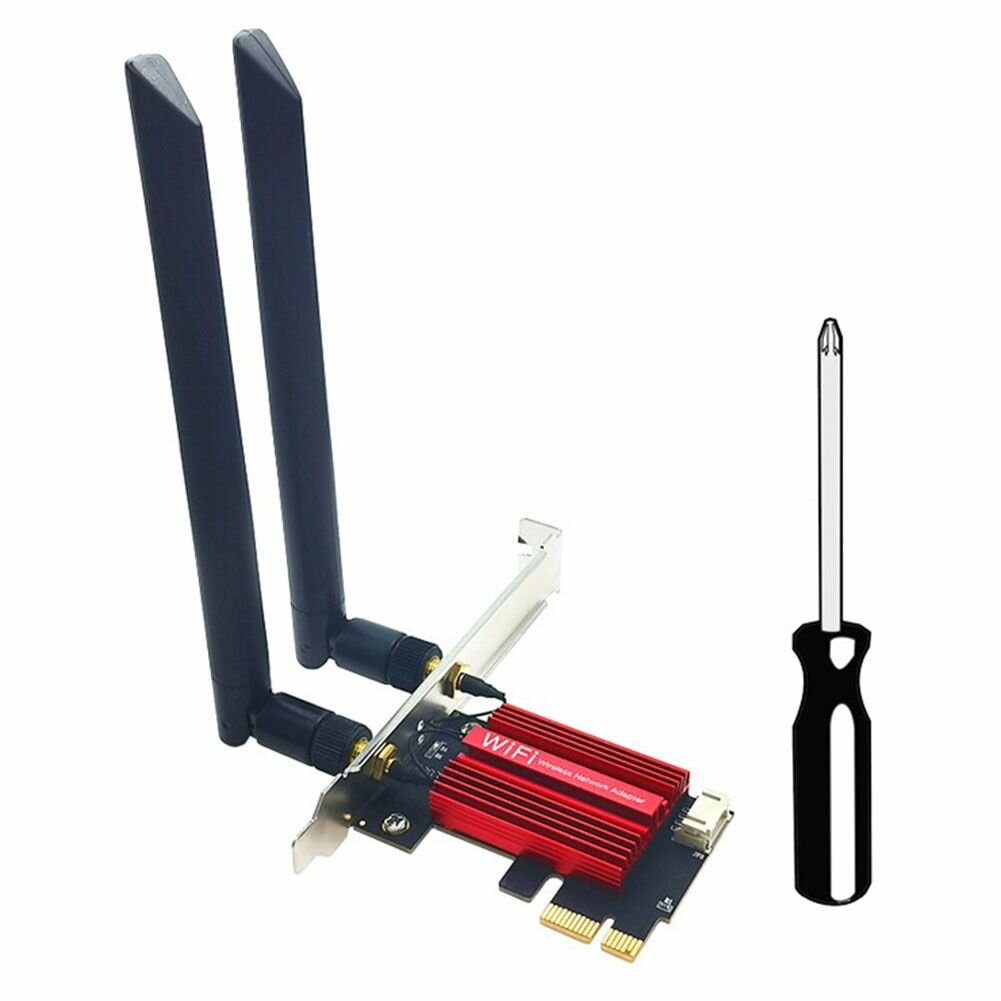 Компьютерные аксессуары, WiFi 7 BE200 Pro PCIe беспроводной сетевой адаптер BT5.4 BE200 WiFi карта, Черное & красное