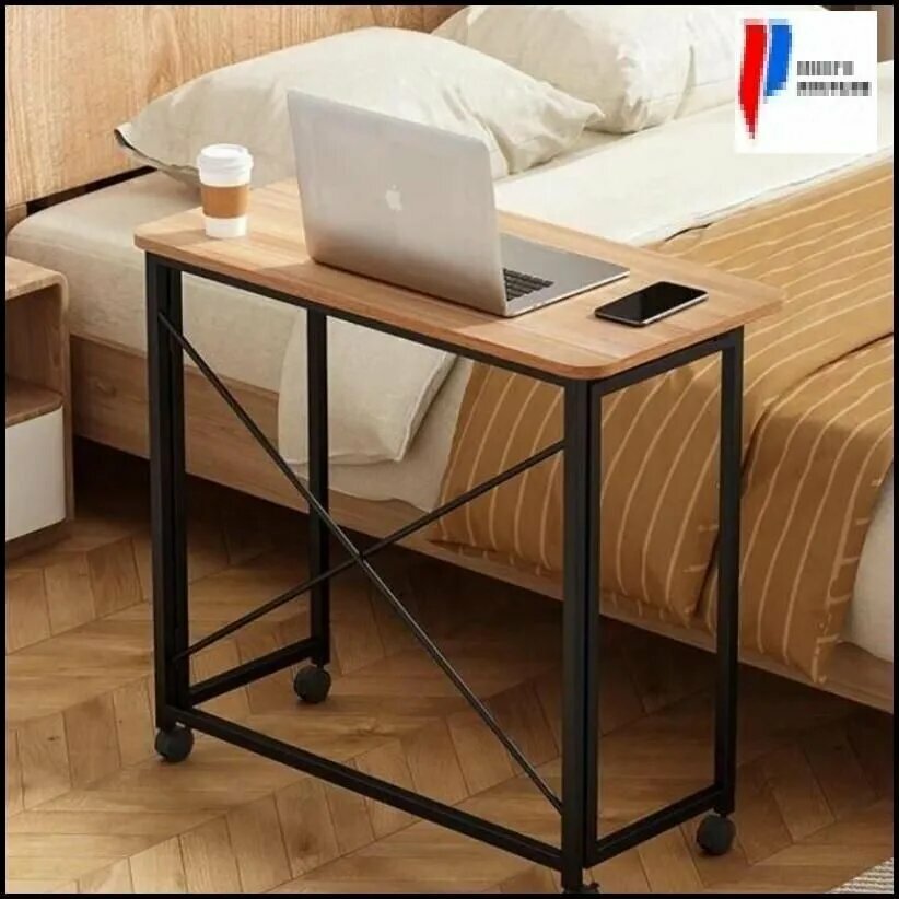 Стол-книжка, 80x40x75см, складной, прочный каркас, усиленные X-скобы