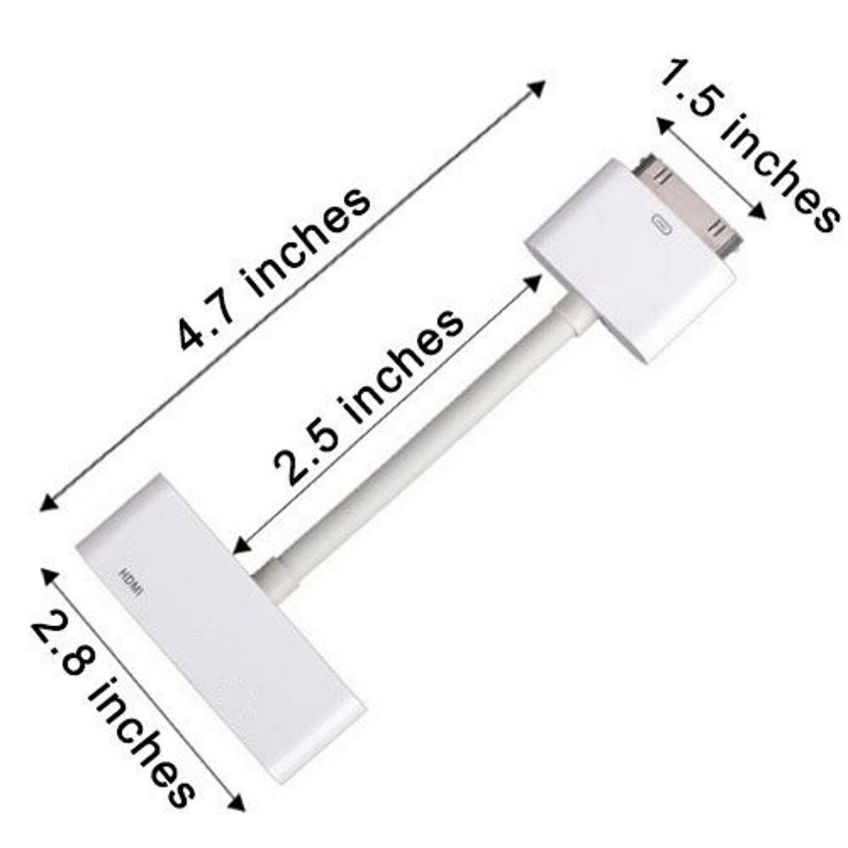 Цифровой AV HDTV адаптер 30-контактный док-разъем для HDMI для Apple iPad iPhone ios9.3.5