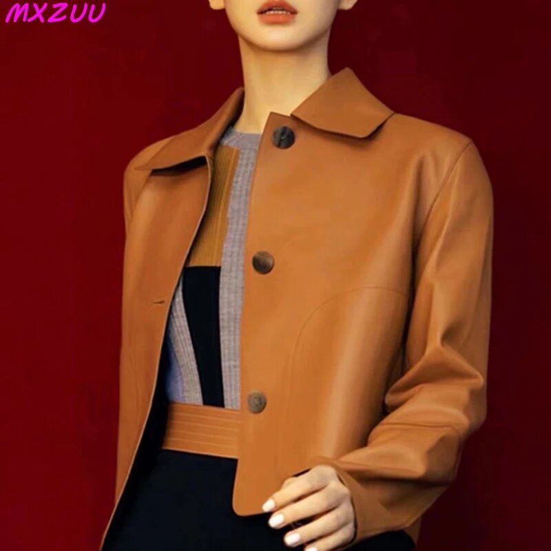 Красный женский топ из овчины Jassen Dames XXL
