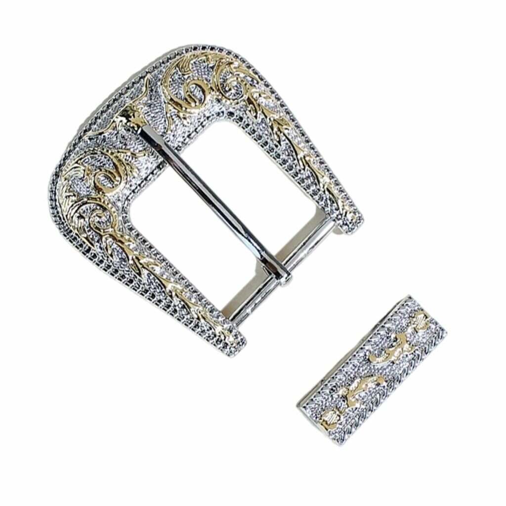 (2 штуки) Пряжка Taurus (головка пряжки с внутренним диаметром 4,0 см + комплект из двух частей для среднего пальца)