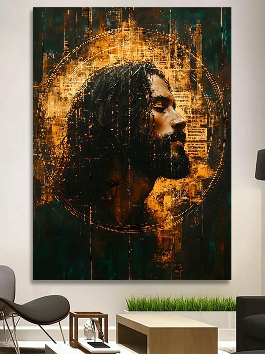 Иисус христос / картина, картины с изображением святых, 40х60 см.