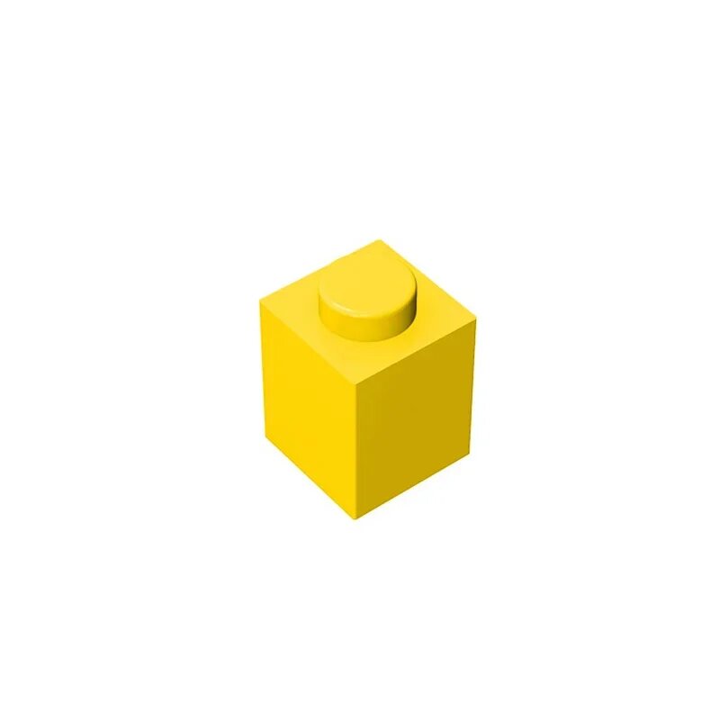 Желтый кубик Lego 1x1 (3005)