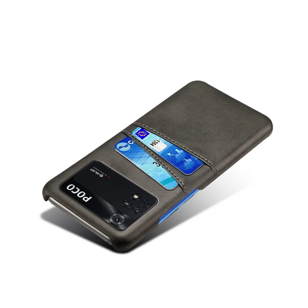 Чехол Poco M4 Pro 4G с отделениями для карт для Xiaomi Poco M4 Pro 4G Black, Xiaomi Poco M3Pro 5G