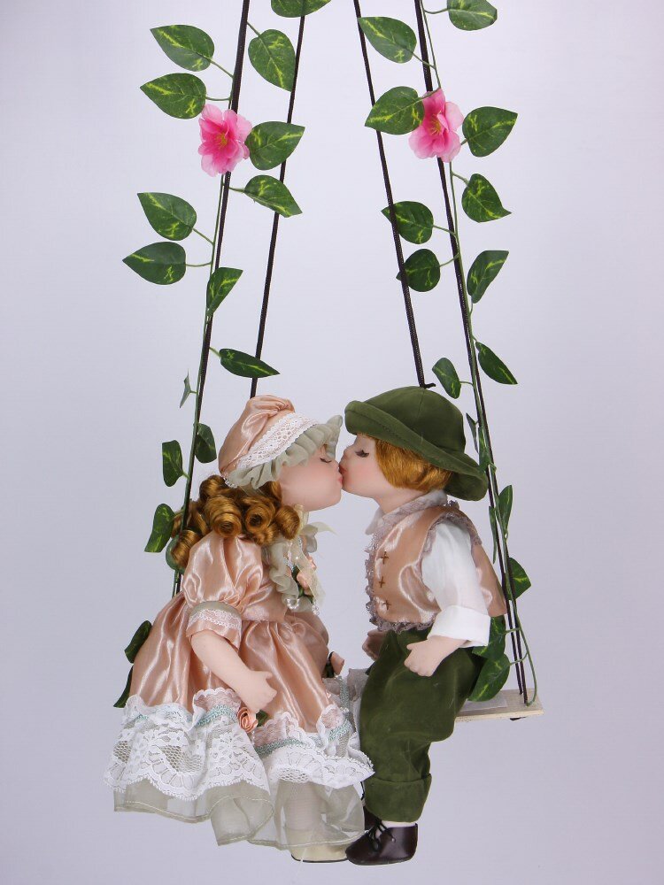 Куклы фарфоровые парные "Кай и Герда"