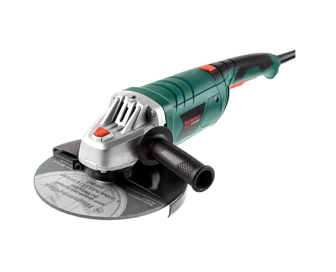 УШМ (Угловая шлифовальная машина), болгарка сетевая, HAMMER USM2400D, 2400 Вт, 230 мм, 6500 об/мин,