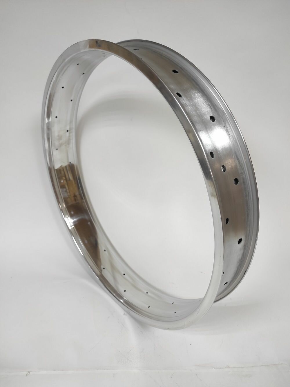 Обод велосипедный двойной 24х80 мм, под 36 спиц, полированный алюминий