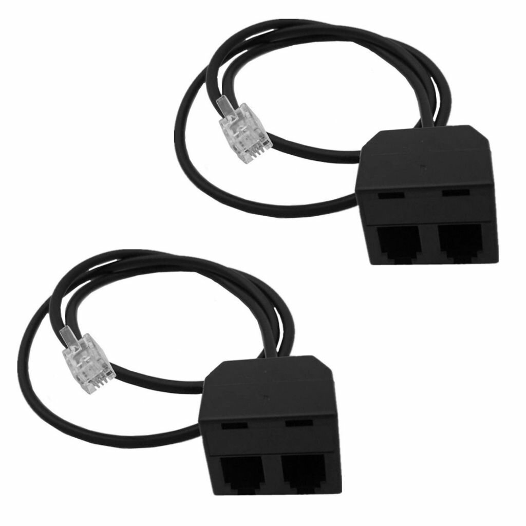 Телефонный адаптер Y-разветвитель RJ9