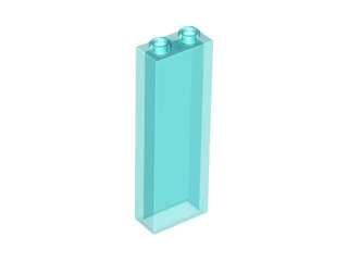 Деталь Lego Brick 1 x 2 x 5 - Blocked Open Studs or Hollow Studs 2454 Trans-Light Blue N
