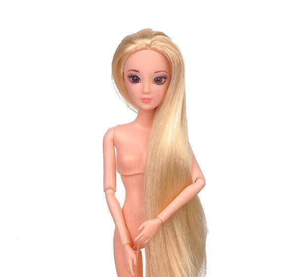 Реалистичная 3D-голова BJD 1/6 для куклы Бежевый, Q, Head with body