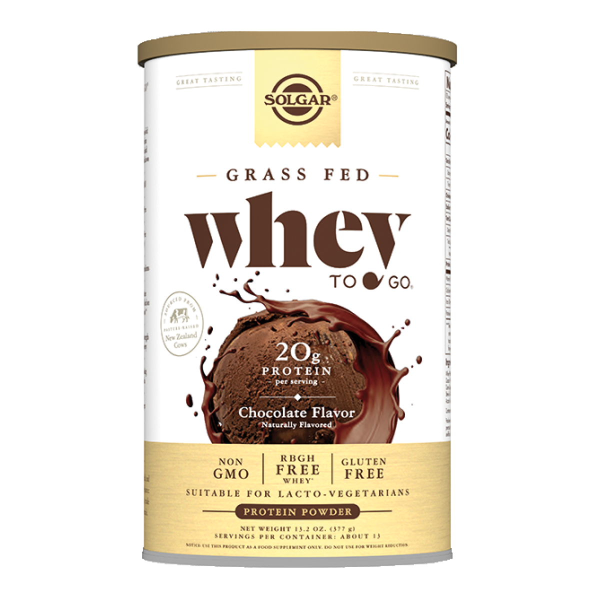 Солгар Вэй Ту Гоу, сыворотка белковая (шоколад), 377 г