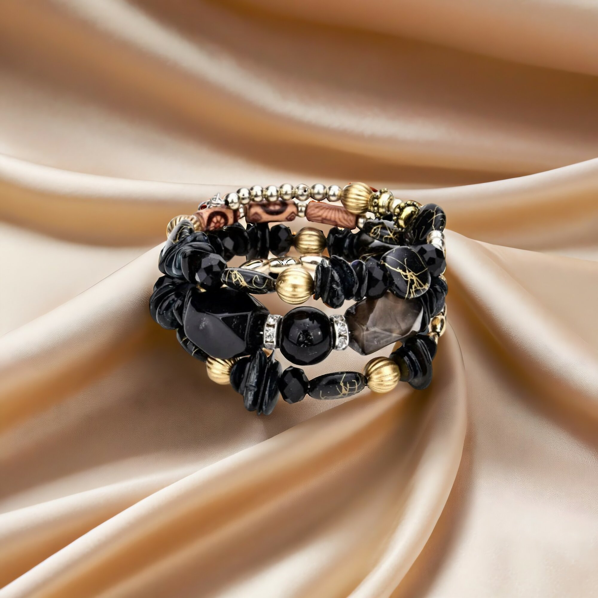 Жесткий браслет, агат