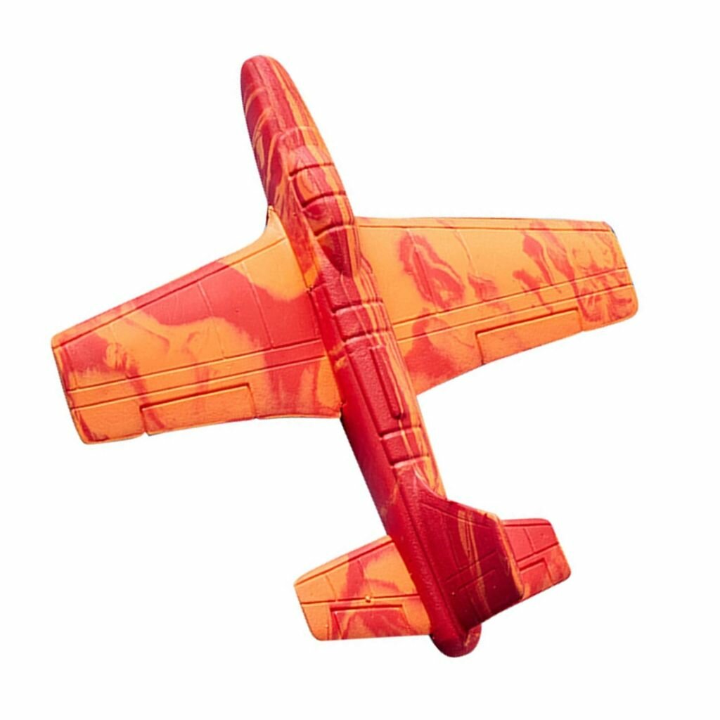 Забавные игрушки, Детский сборный метательный самолет из вспененного ЭВА для улицы - камуфляж желтый