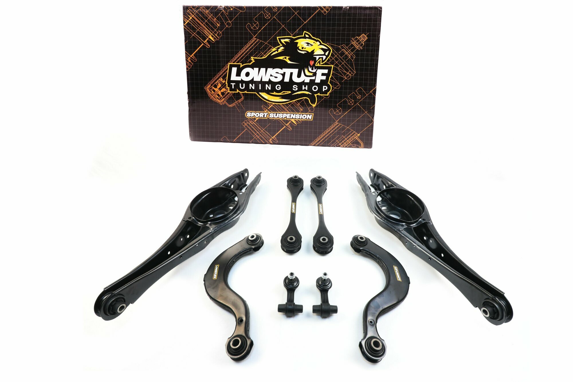 VW MQB Audi A3 8V, Skoda Octavia A7, VW Golf 7, Passat b8, Tiguan 2 многорычажная подвеска Комплект рычагов задней подвески LOWSTUFF 53VW0023