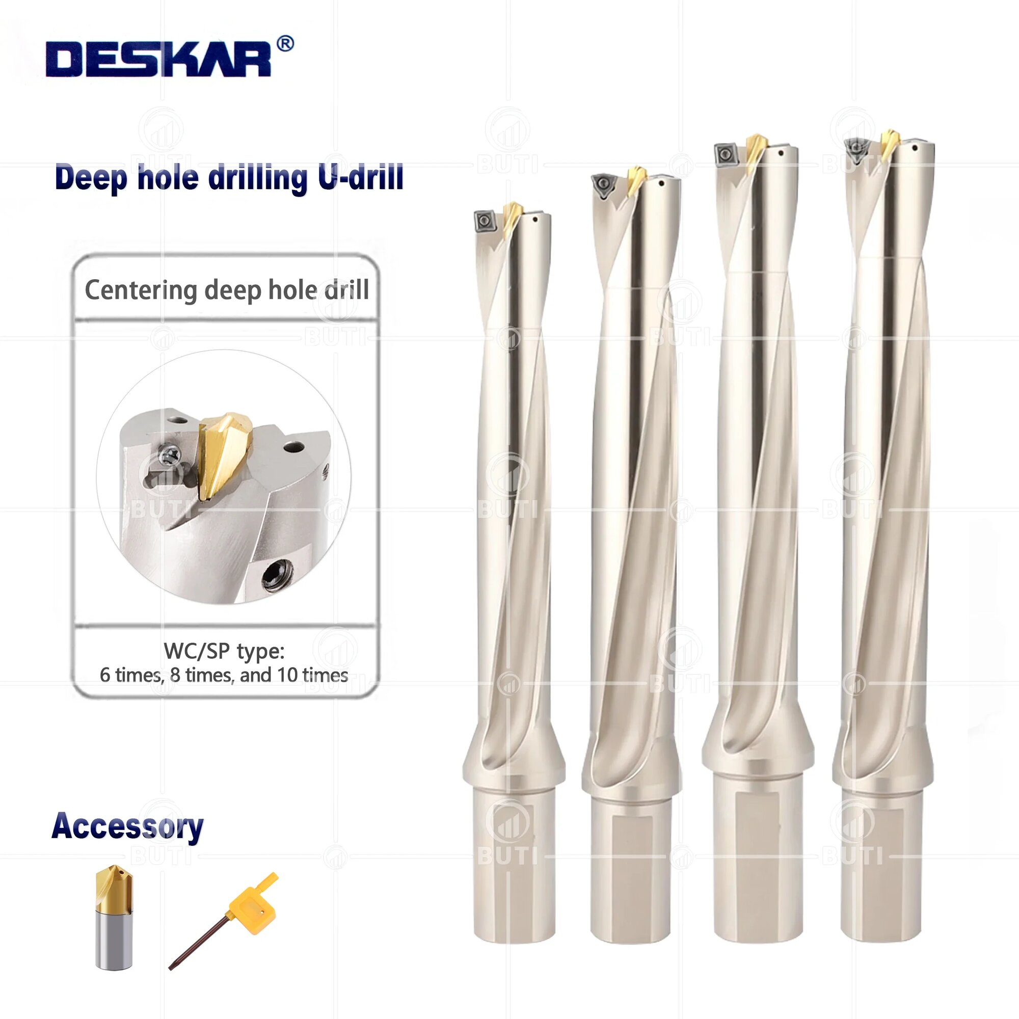 Сверла центрирующие U-образные C32-SD26-10D-WC04