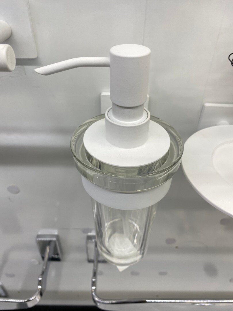 Дозатор для мыла IBB OSLO SQUARE OL1DQBIO/BIO белый