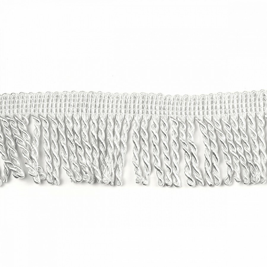 Бахрома 0390-0910 цв.6341 шир. 62мм цв. белый уп.10м