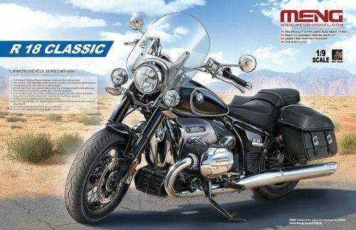 MENG MT-006 1/9 R18 Классический мотоцикл серии Модельный комплект Мотоциклы