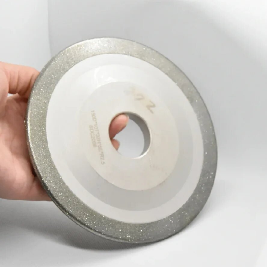 Шлифовальный круг ARC, полукруглый диаметр 100 мм, 125 мм, 150 мм, зернистость 200/400, винт из сплава, долбежные инструменты для заточки Thickness 4mm R2, D100mm X Arbor 20mm, 400