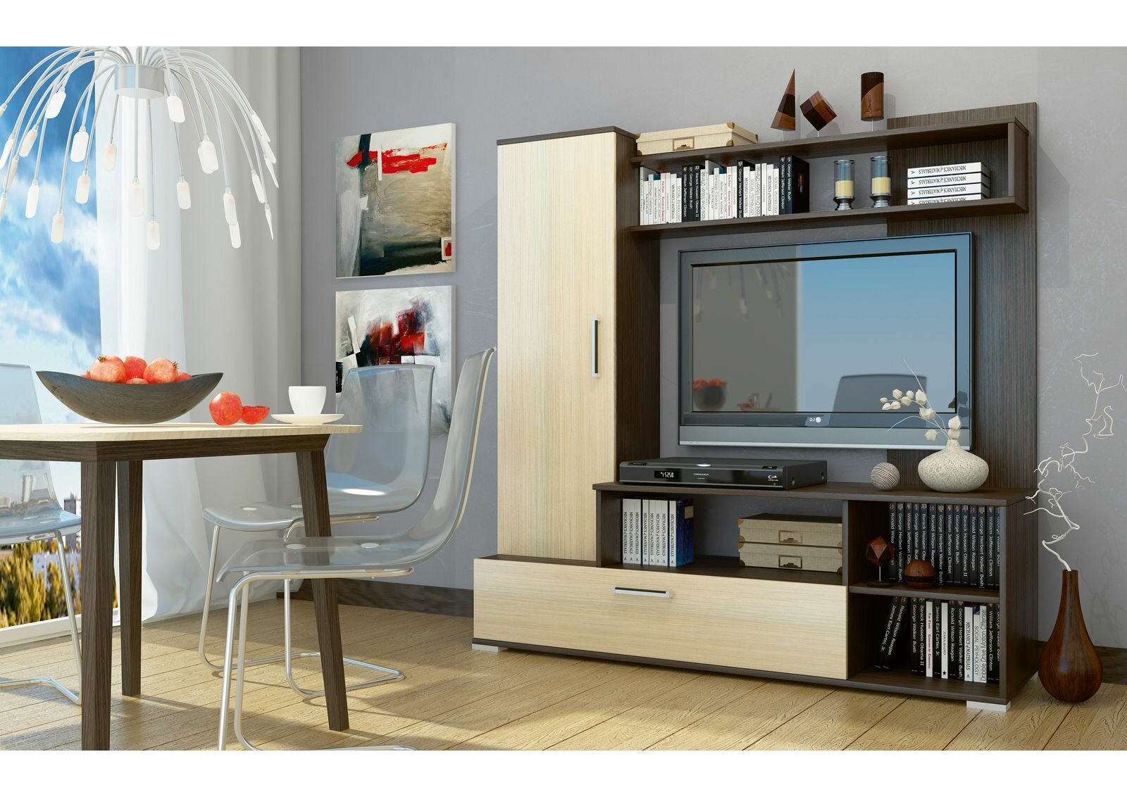 Гостиная Лима, цвет Венге/Дуб