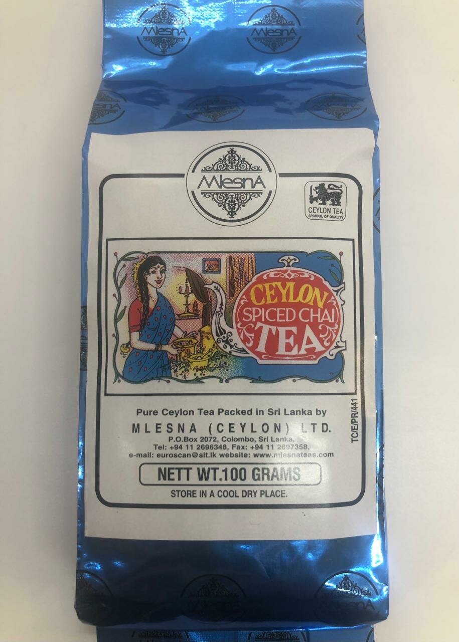 " Млесна" чай цейлонский черный листовой "Специи " ( со вкусом цейлонских специй)