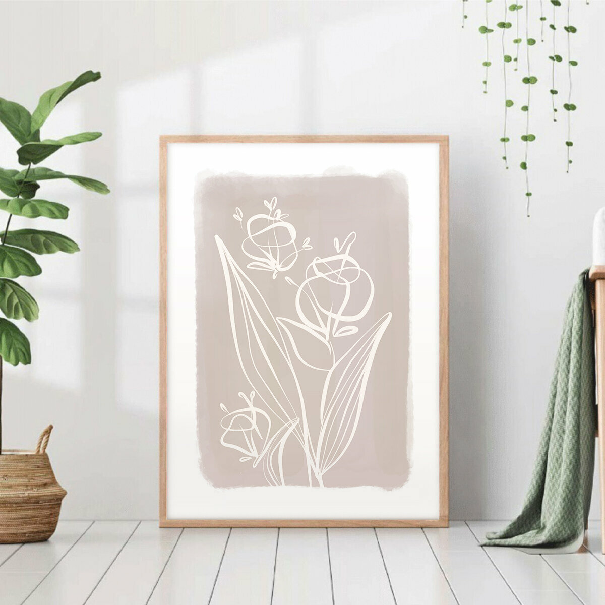 Постер "Ботаническая иллюстрация 2" без рамы 40x50 см на стену для интерьера