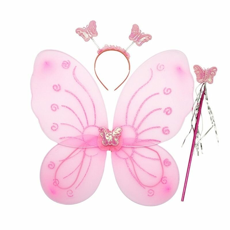 Костюм крыльев бабочки для Хэллоуина, Розовый А