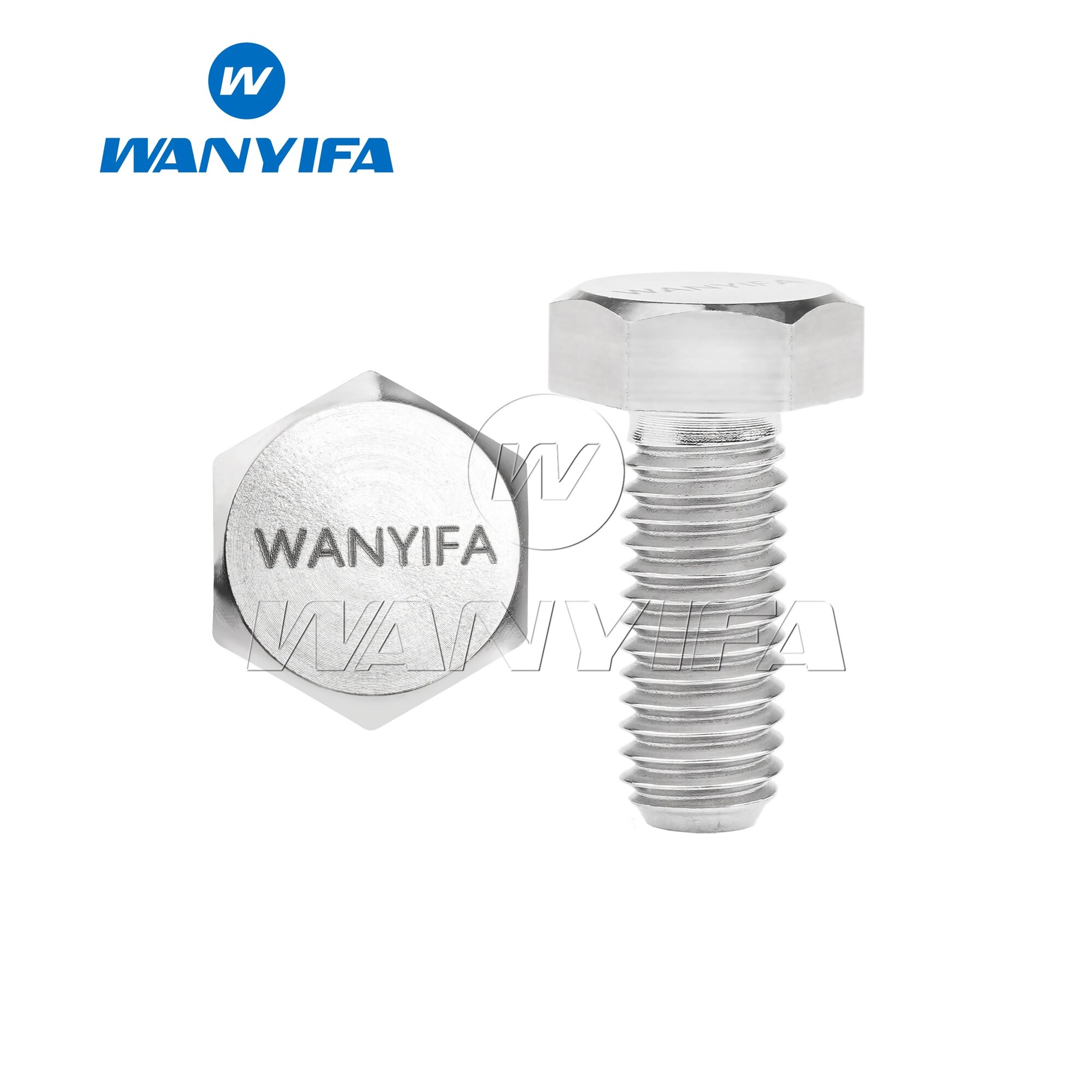 Титановый болт Wanyifa M6 M8x10/15/20/25/30/35/40/45/50/55/60/65/70/75/80 мм DIN933, винты для мотоцикла с полной резьбой и шестигранной головкой