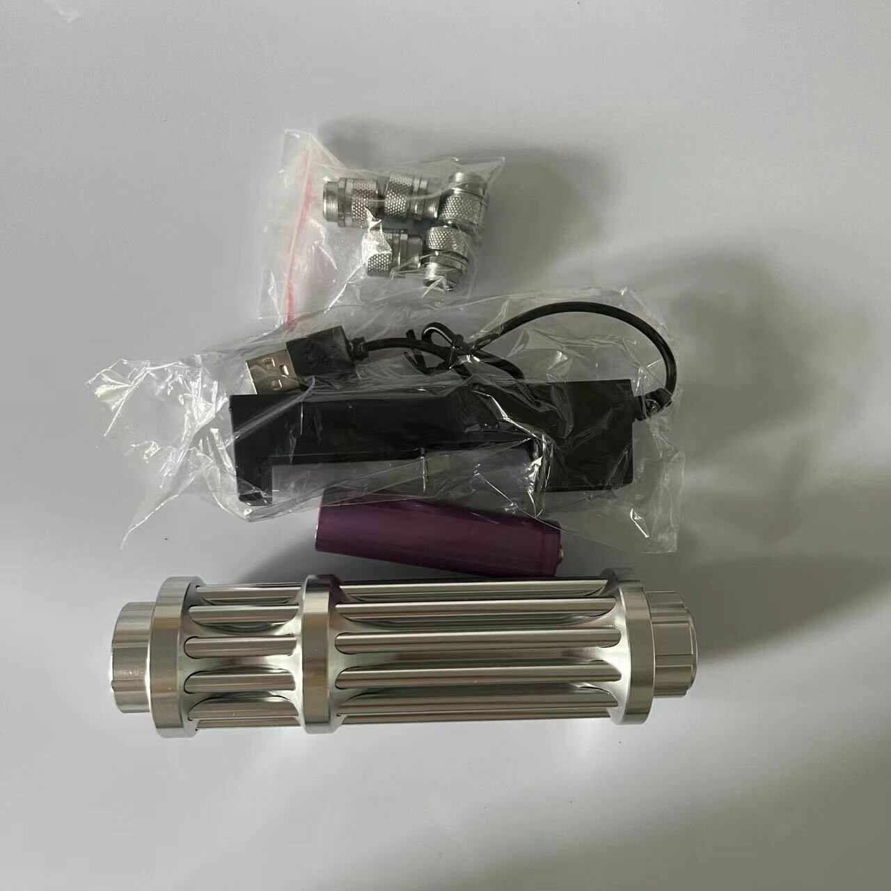 Мощная лазерная указка "Меч джедая" с насадкой и зеленым лучом