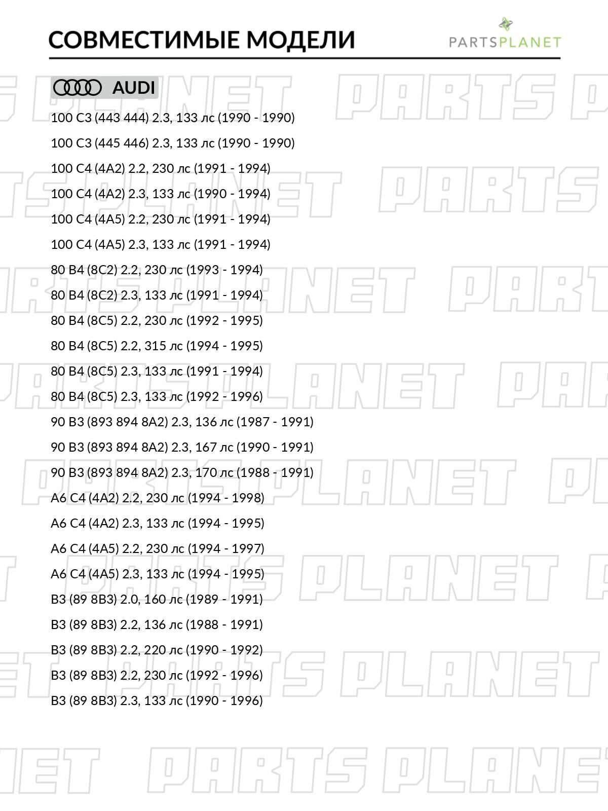 Помпа, водяной насос для Ауди 100 C3, C4, 80 B4, A6 C4, B3 WP-1066 ZEKKERT — фото 1