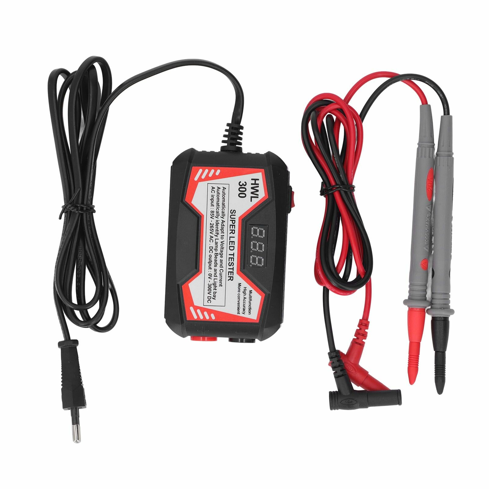 Тестер светодиодных ламп, проверка подсветки ТВ из ABS, ремонт, вилка ЕС 85 265 В