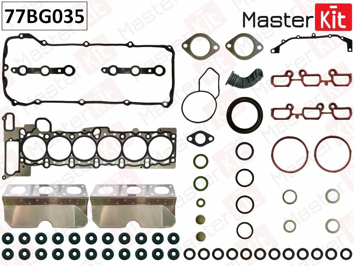 Прокладки верхний комплект с прокладкой ГБЦ для БМВ 3, 5, X3, X5 77BG035 MASTERKIT