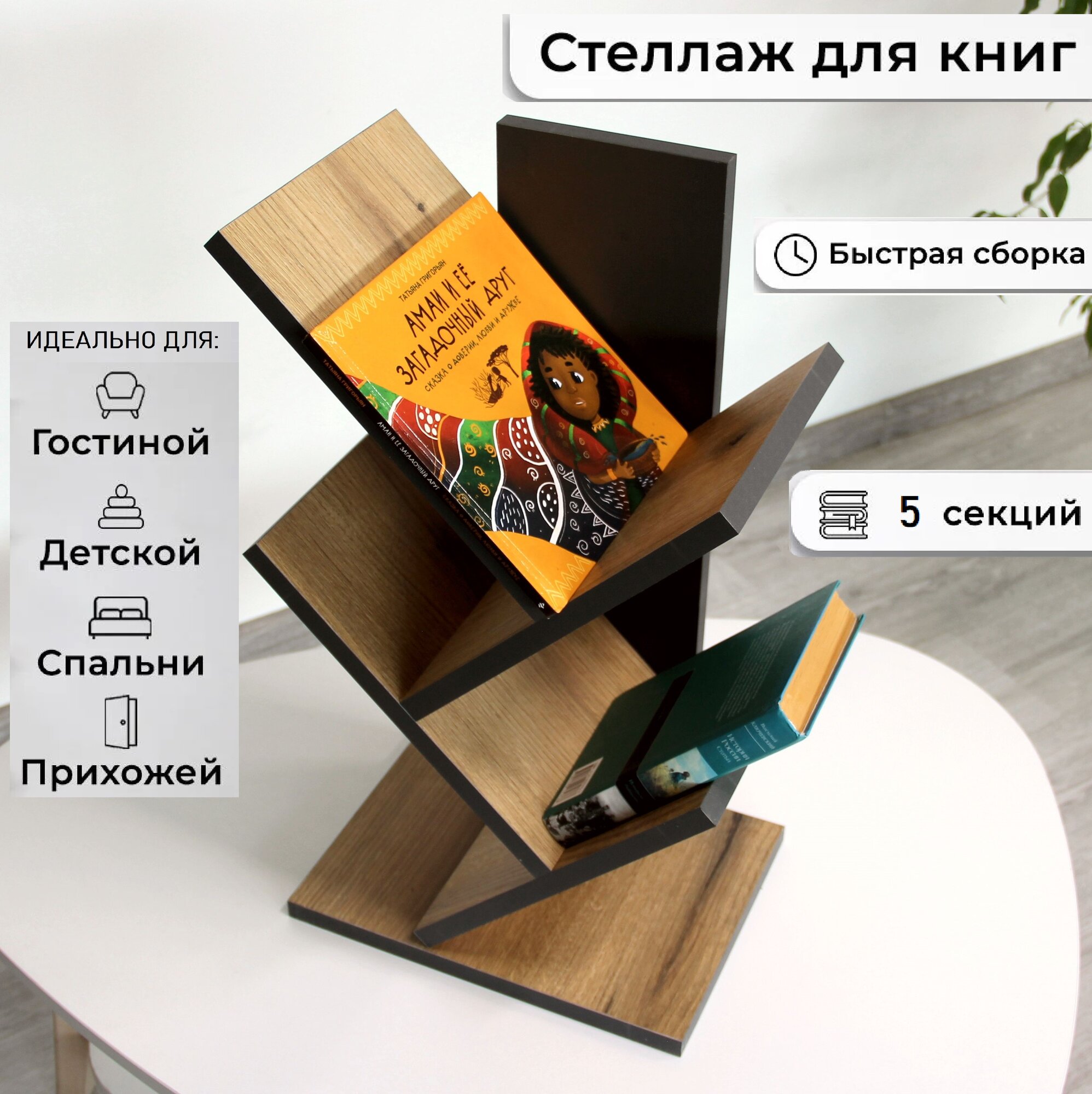 Полка для книг настольная