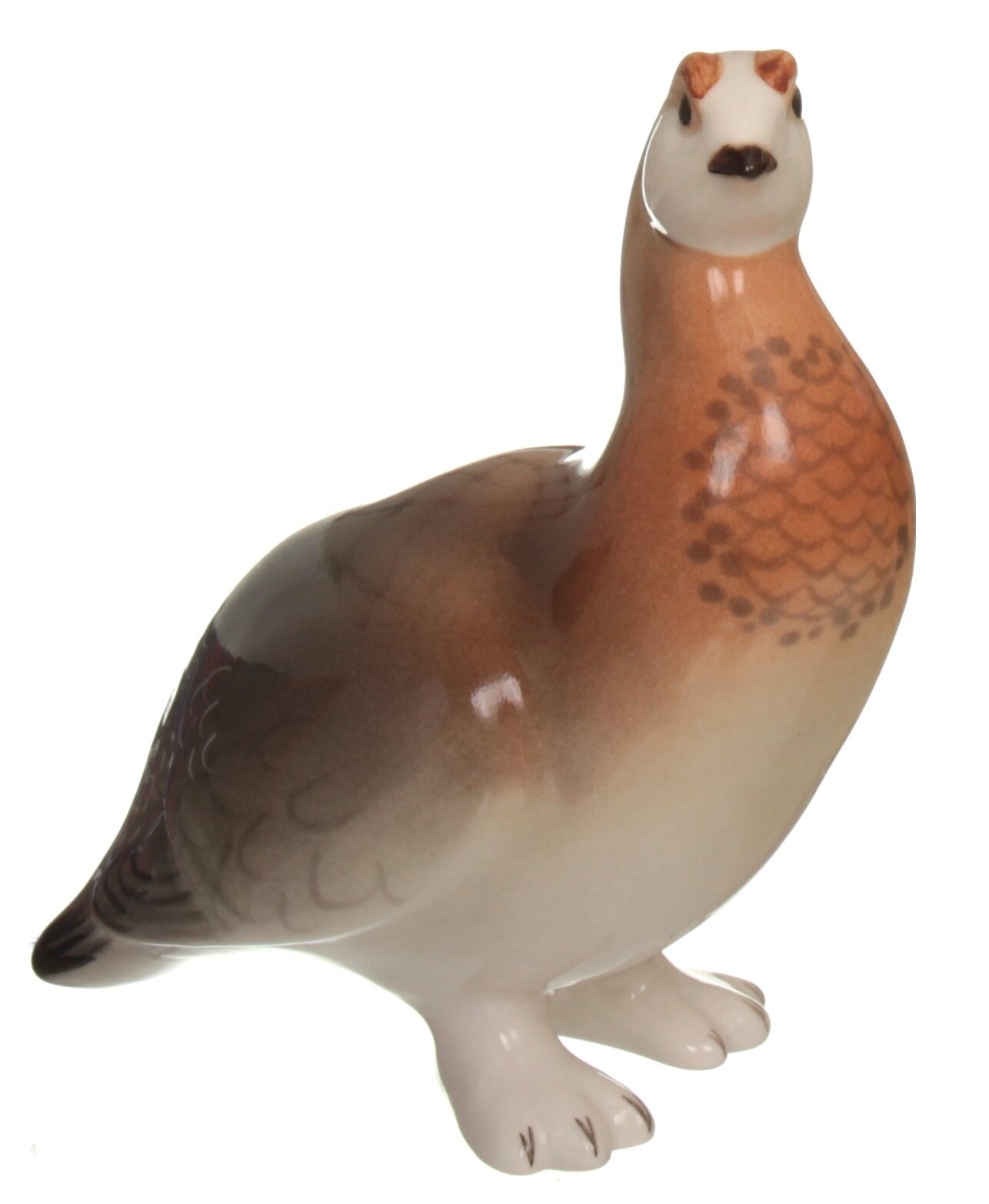 Статуэтка ИФЗ Куропатка, высота 13,6см, ручная роспись, фарфор 82.01053.00.1