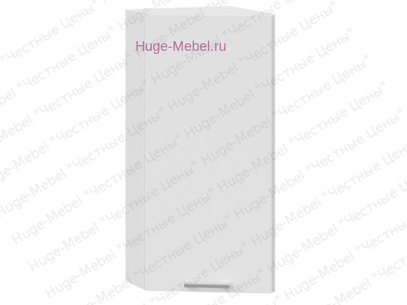 Торцевой шкаф кухонный верхний подвесной 300 Катрин (софт вайт) Huge Mebel . Ширина 300 Высота 716. Кухонные шкафы