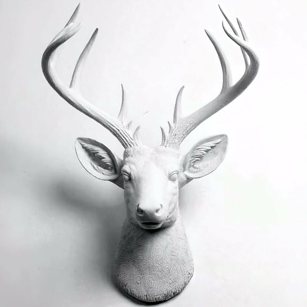 Объёмная 3d Фигура "Голова оленя"