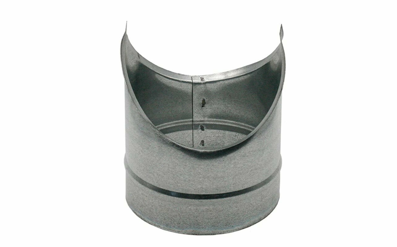 Врезка для круглых воздуховодов d200х160 мм оцинкованная сталь