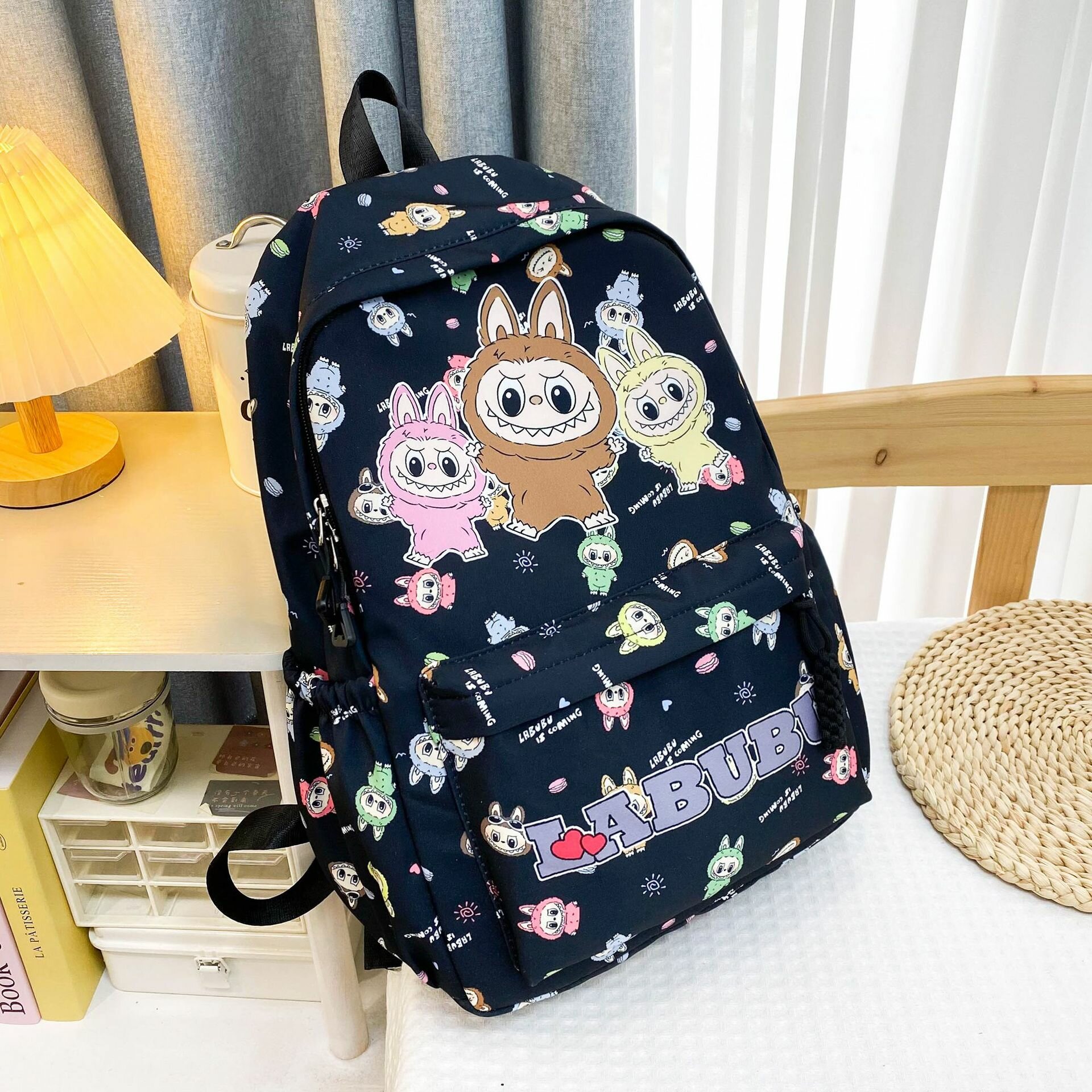 Школьный рюкзак для девочек Labubu Легкий рюкзак для школы и прогулок