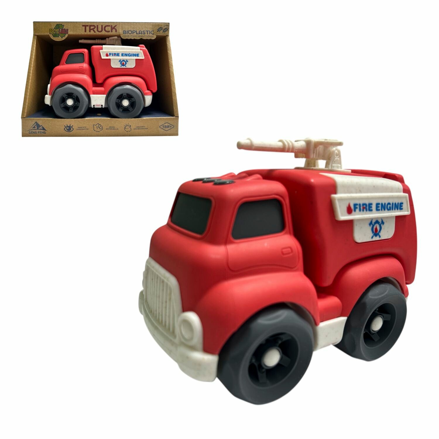 Машина детская - Пожарная машина, эко-пластик, MX0278082