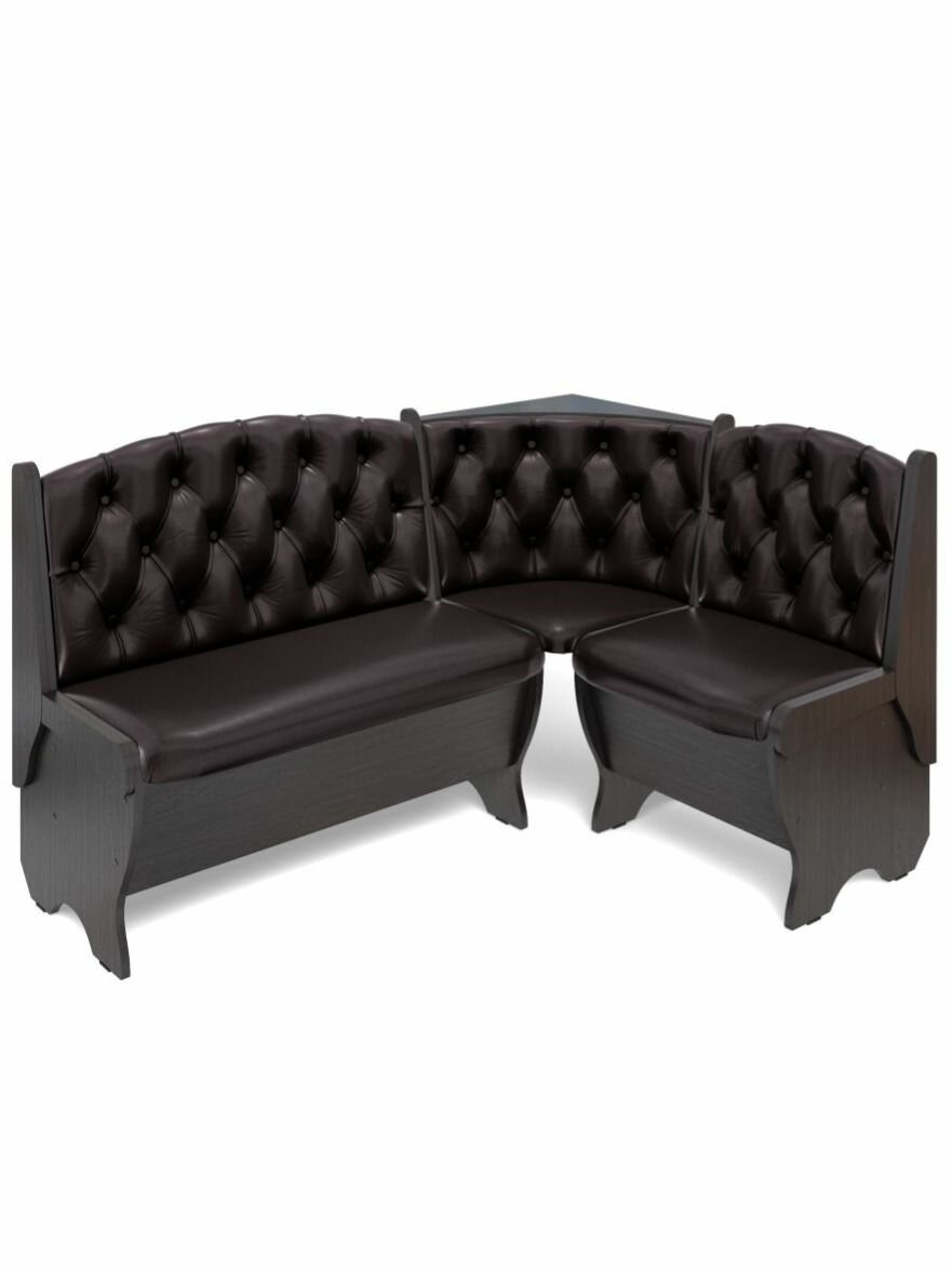 Кухонная скамья угловая Орхидея Люкс 148/108х53х84 см