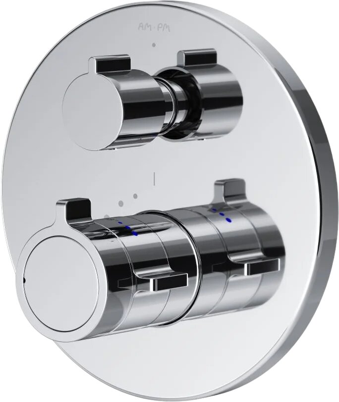 Термостатический смеситель встраиваемый AM.PM X-Joy F85A95600 С внутренней частью, латунный, настенный, хром, глянцевый