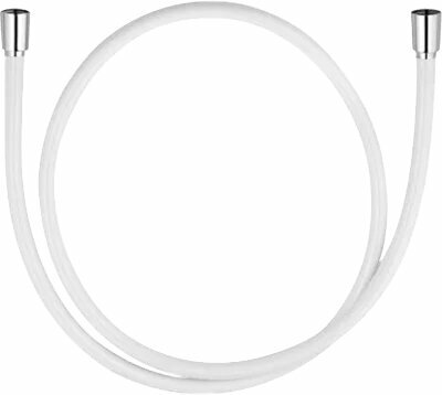Душевой шланг Kludi Suparaflex Silver 6107191-00 125 см, с антискручиванием, пластиковый, белый, глянцевый, шланг для душа