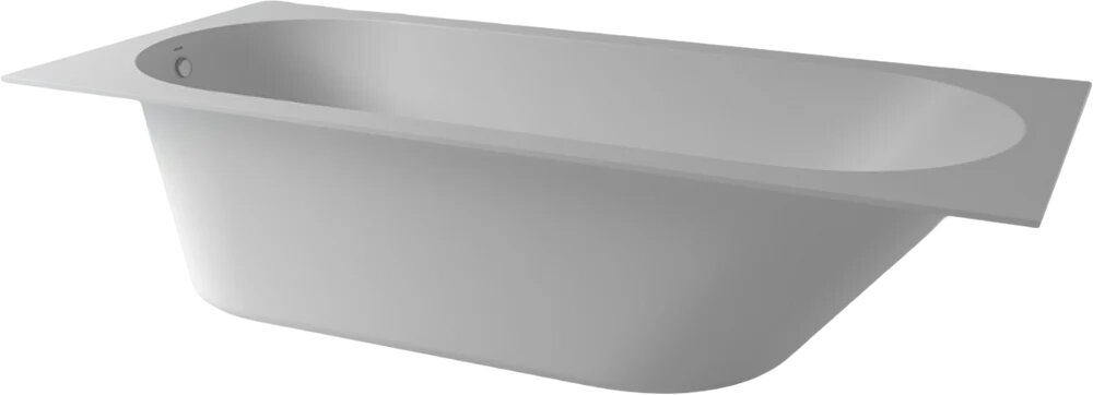 Ванна из литьевого мрамора Holbi Orion 1.01.007.11.1 168x74, на ножках, встраиваемая, прямоугольная, белая, матовая, фурнитура белая, есть