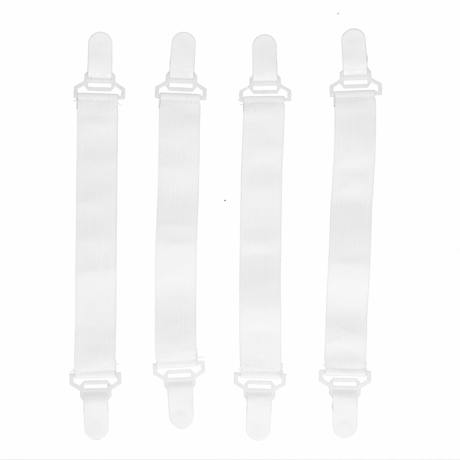 4 шт. захваты для простыней, регулируемые эластичные ремни, фиксирующие зажимы, держатель, крепеж для матраса, белый