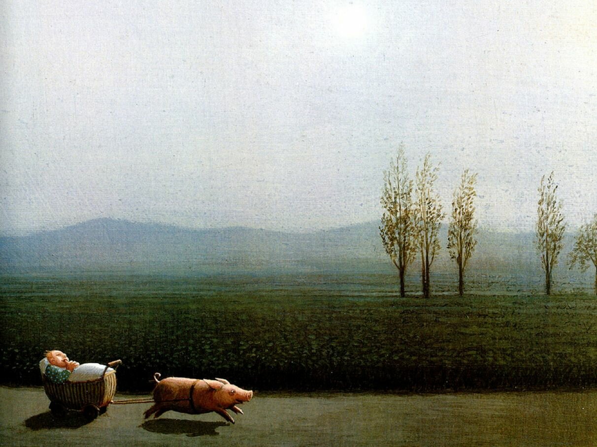Плакат, постер Михаэль Сова Michael Sowa на бумаге, размер 21х30см